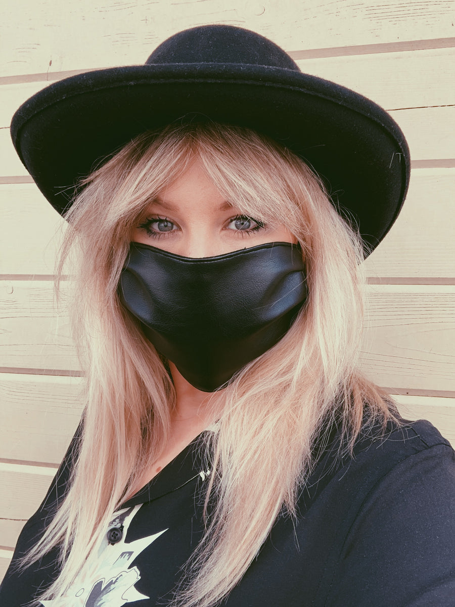 VEGAN LEATHER Face Mask – The Sinner & Saint